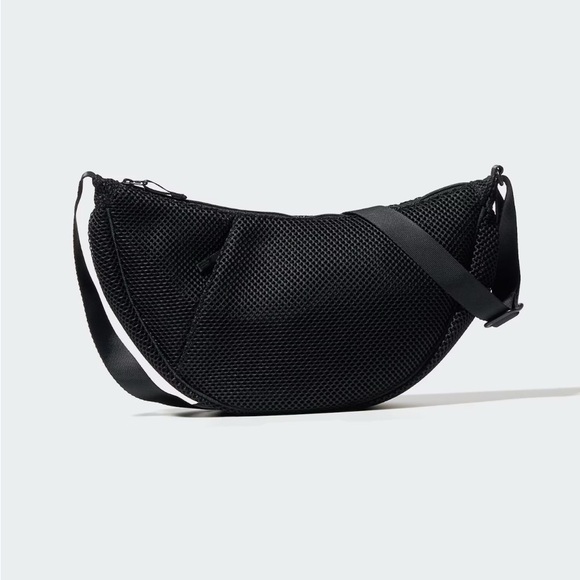 Uniqlo | Accessories | Uniqlo Black Mesh Crossbody Bag | Poshmark